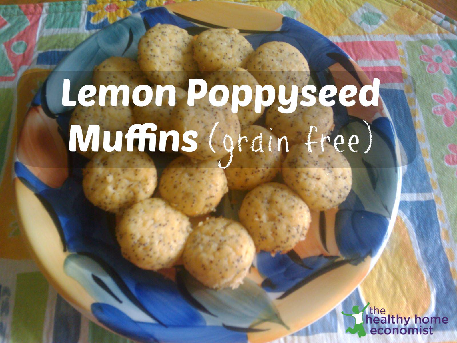 Lemon Poppyseed Muffins Recipe (Grain Free) | Healthy Home Economist