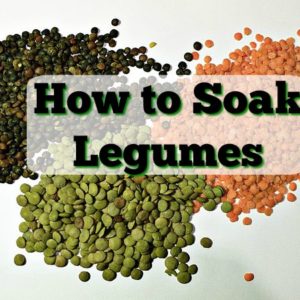Soaking Lentils (recipe + video) | Healthy Home Economist