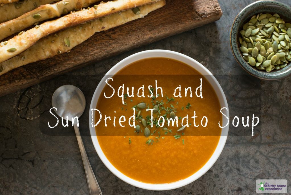 Squash and Sun Dried Tomato Soup - The Healthy Home Economist
