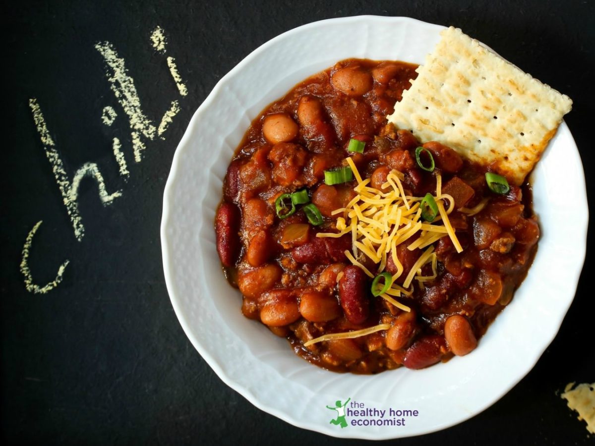 15 Minute Buffalo Chili Recipe| The Healthy Home Economist