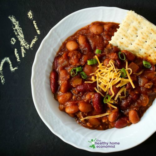 15 Minute Buffalo Chili Recipe| The Healthy Home Economist