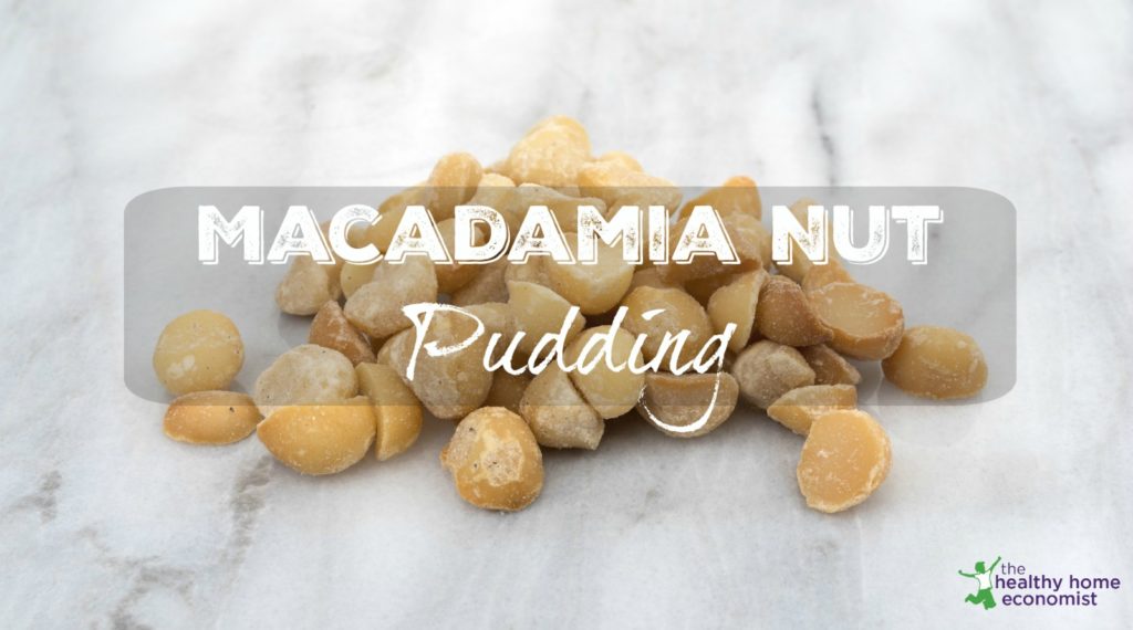 Macadamia Nut Pudding | Healthy Home Economist