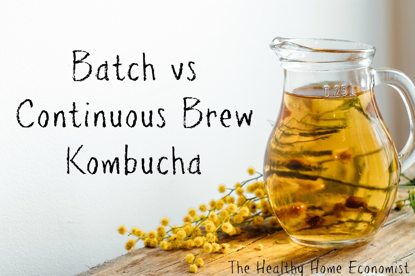 Continuous Brew Kombucha vs Batch Method - The Healthy Home Economist