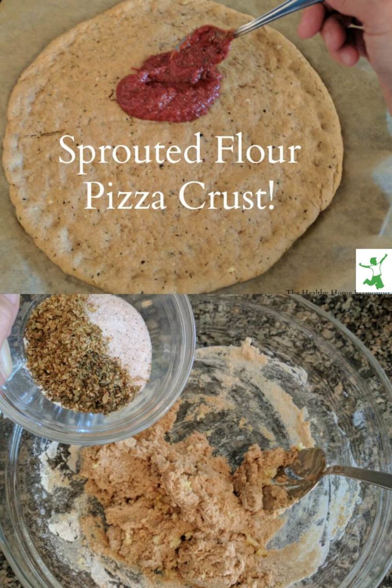 Sprouted Flour Pizza Crust | Healthy Home Economist