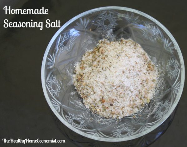 Homemade Seasoning Salt Recipe - The Healthy Home Economist