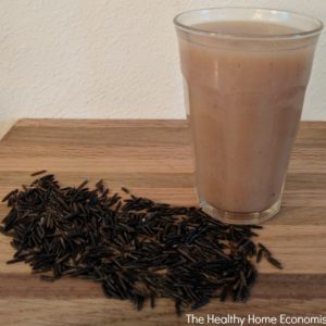Rice Milk Recipe using Nutritious Wild Rice - The Healthy Home Economist