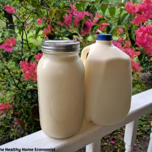 Homemade Clabbered Milk | The Healthy Home Economist