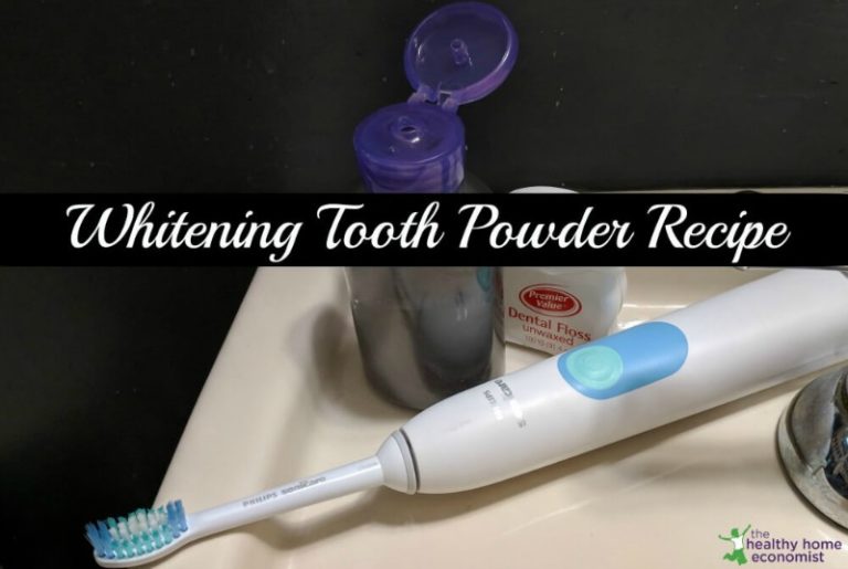 Homemade Whitening Tooth Powder | Healthy Home Economist