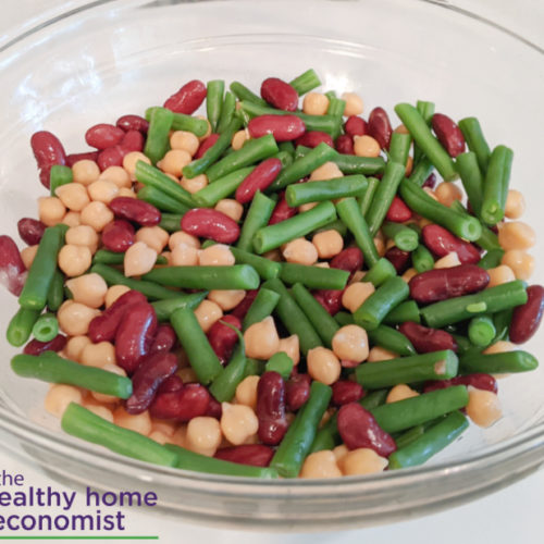 Soaked Three Bean Salad | Healthy Home Economist